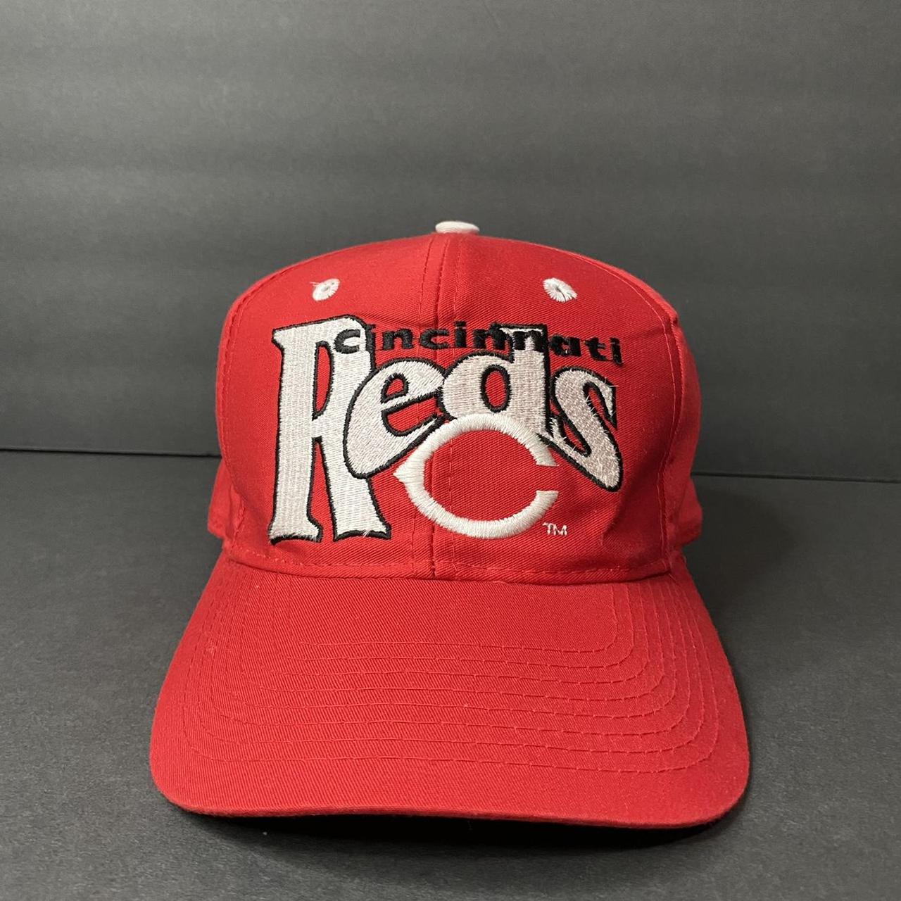 Vintage Cincinnati Reds The Game Fitted Hat Size 7... - Depop