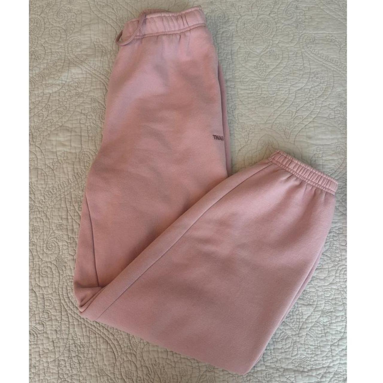 Aritzia TNA sweatpants in Puff Pink Cozy Fleece... - Depop