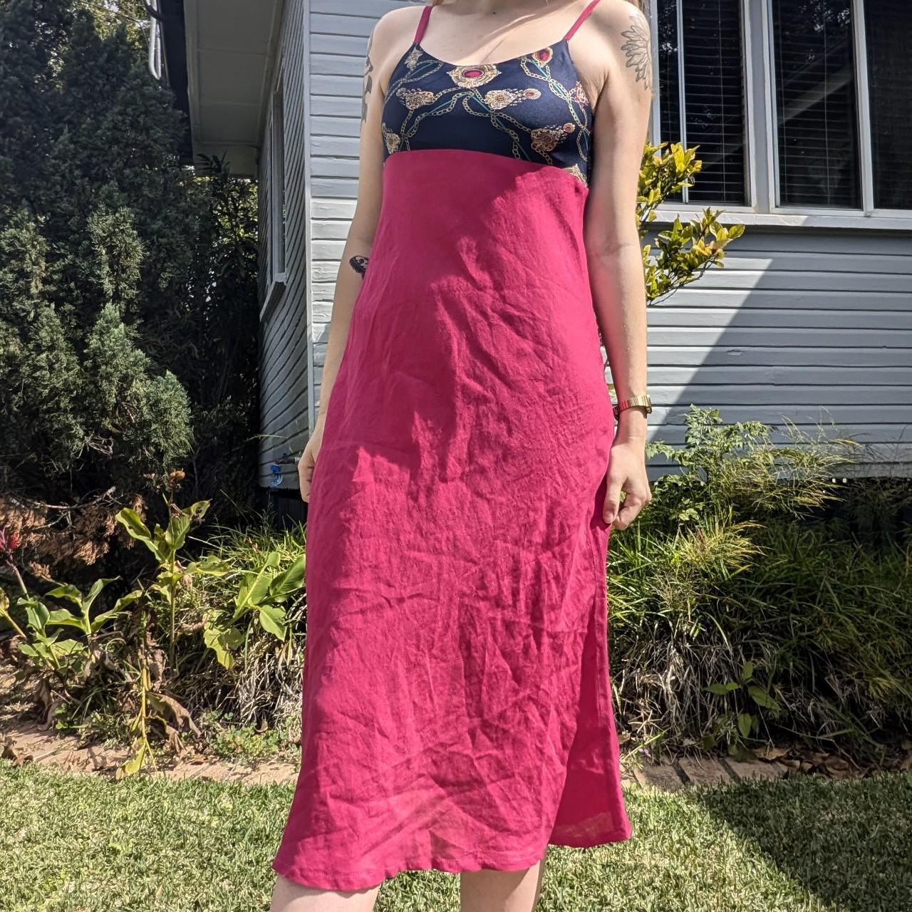 VINTAGE 90's J.CLARK LONDON DRESS [100% LINEN]. Size... - Depop