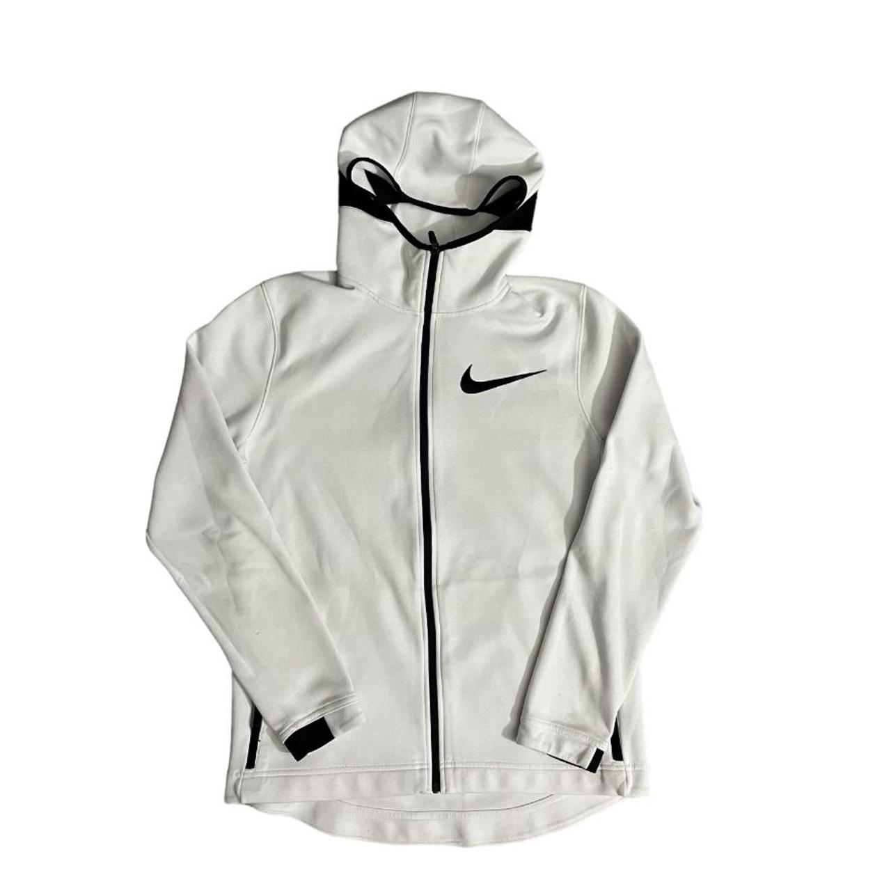 White Nike dri fit zip up sweatshirt Like a nike... - Depop