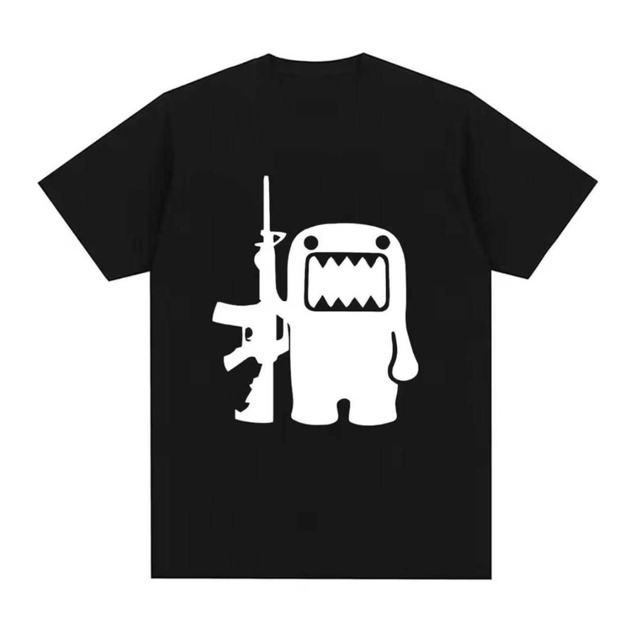 Domo kun ak 47 graphic tee #Domo #y2k #affliction... | Depop
