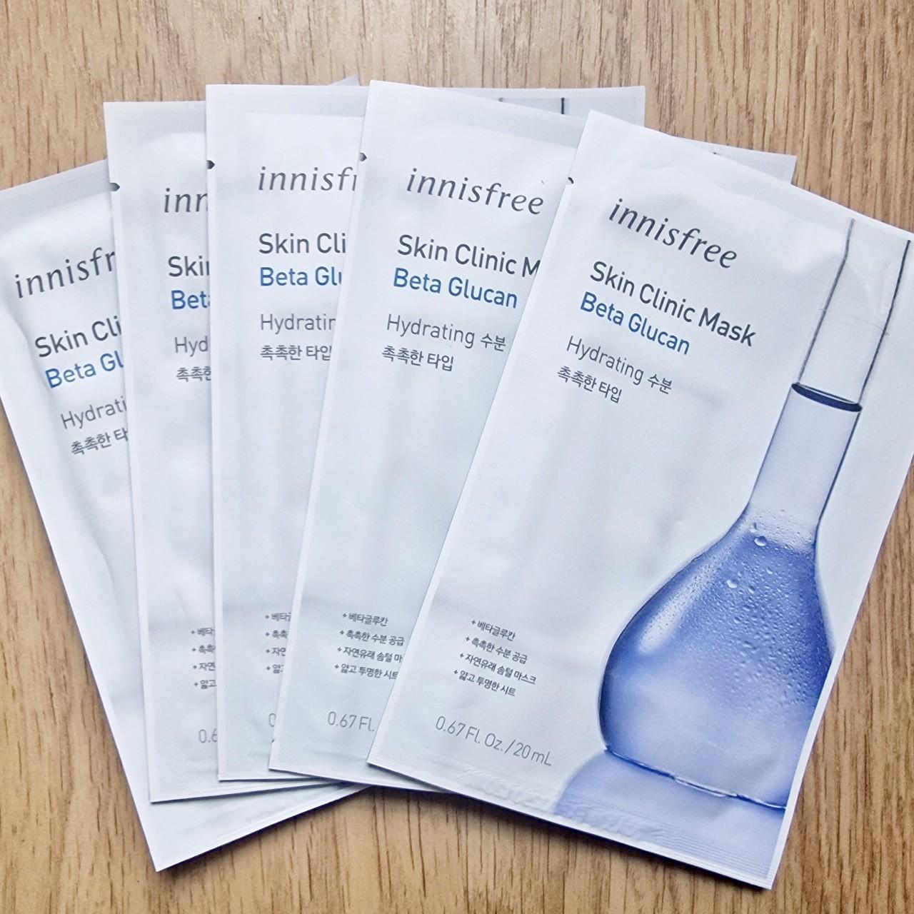 Innisfree Skin Clinic face mask with beta glucan to... - Depop