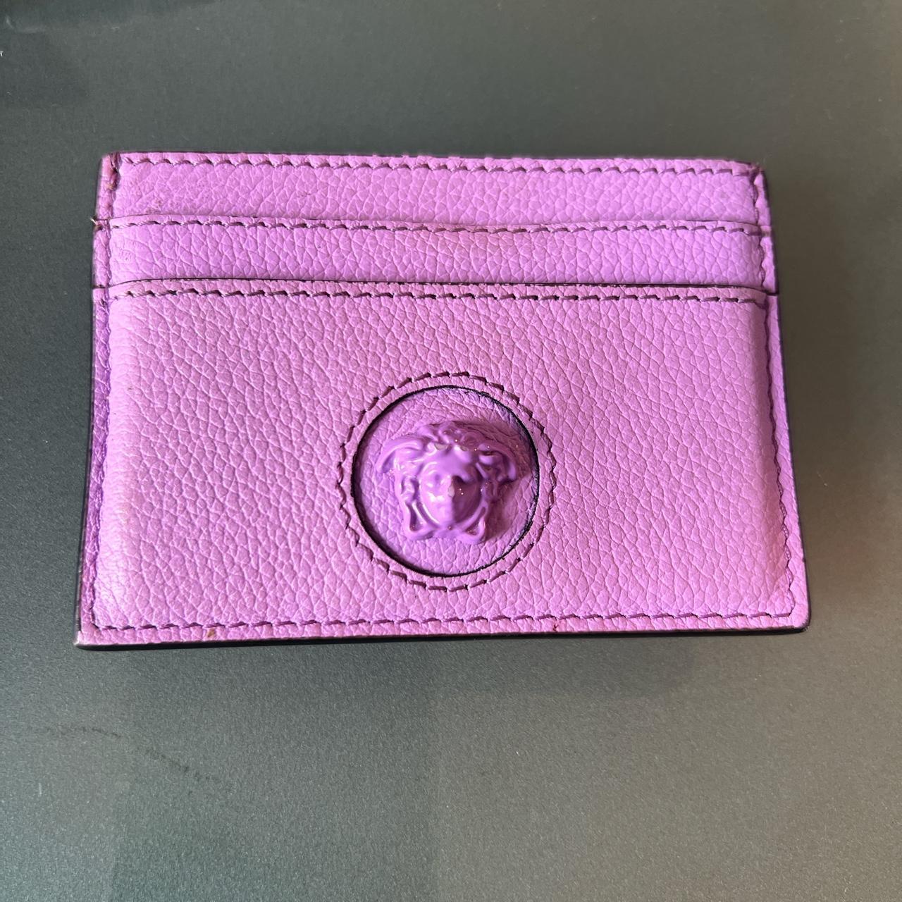 Authentic Lilac Versace card holder. No box... - Depop