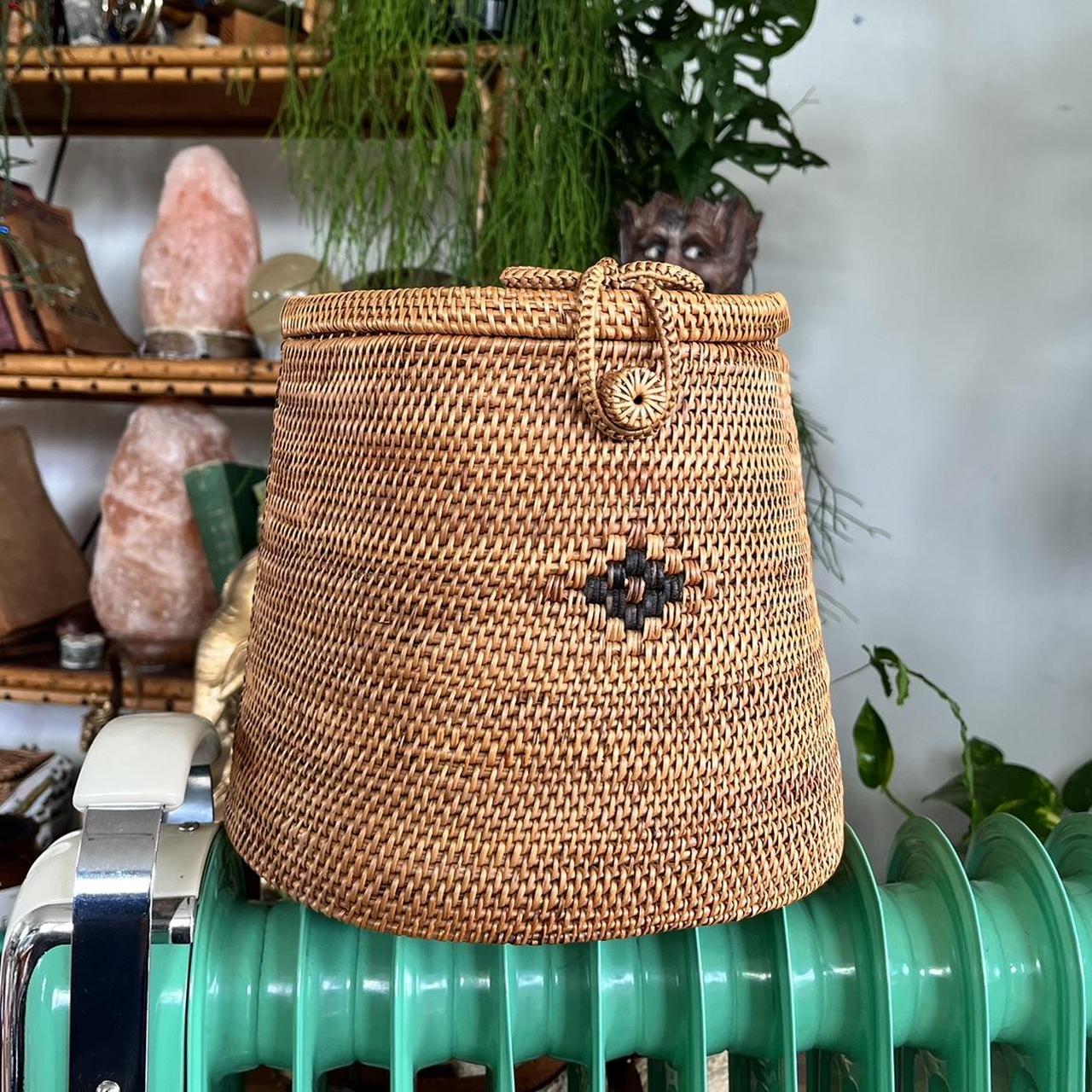 Vintage Japanese basket back pack. Excellent... - Depop