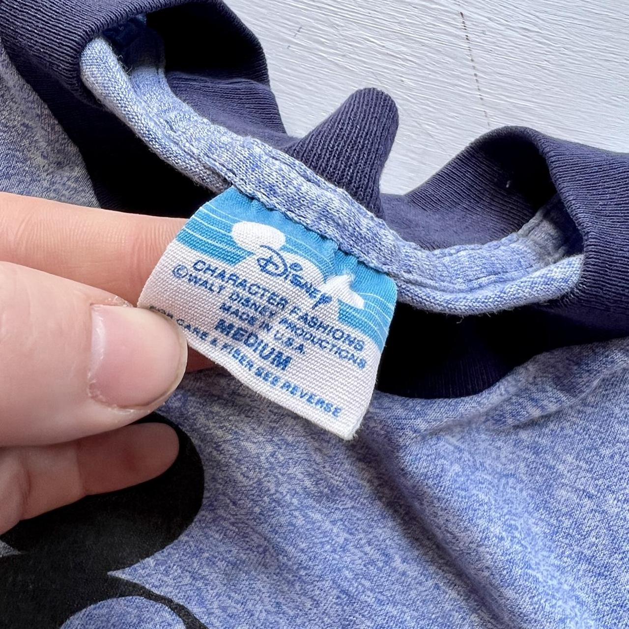 Disney Women's Blue and Navy T-shirt | Depop