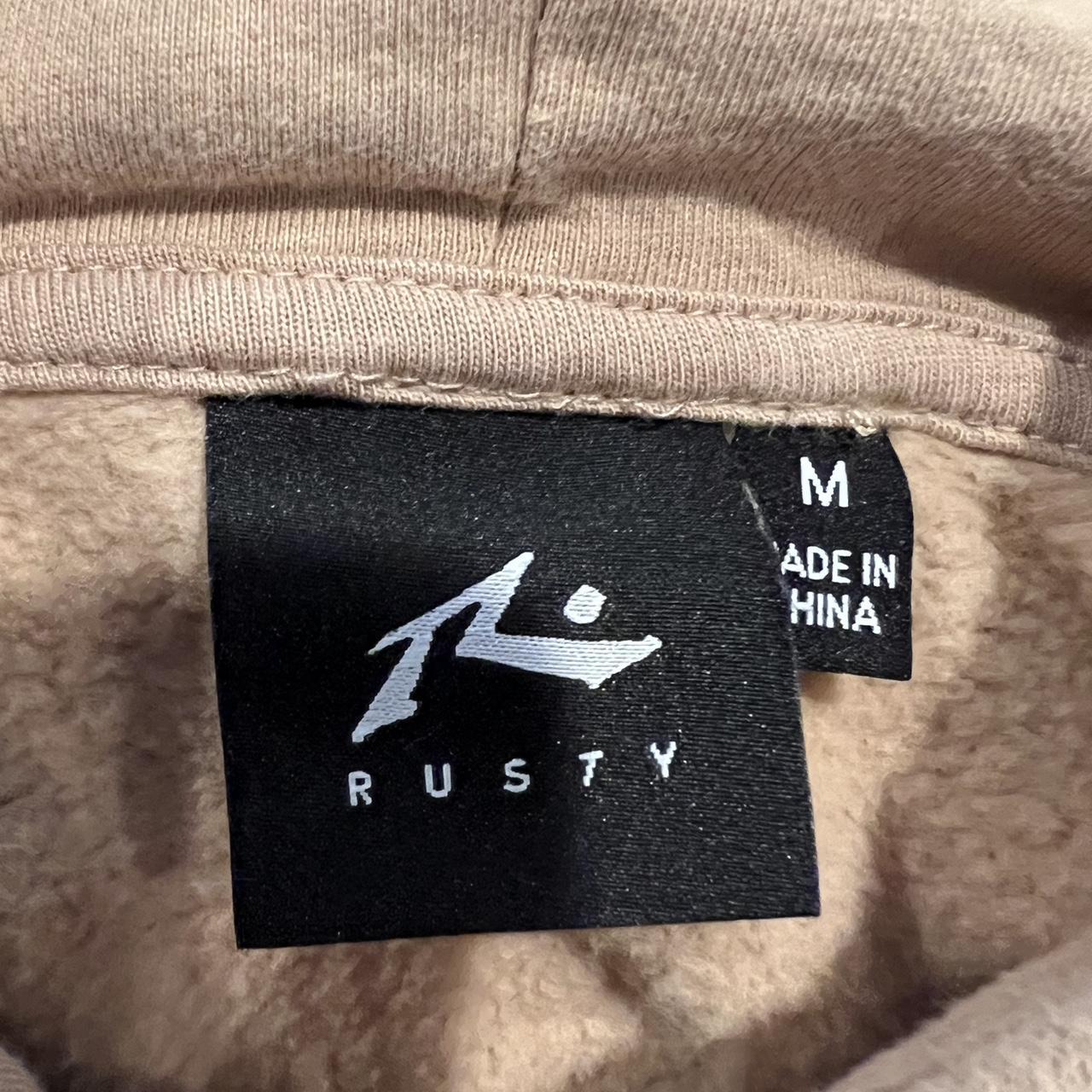 Rusty Men's Tan and Cream Hoodie | Depop