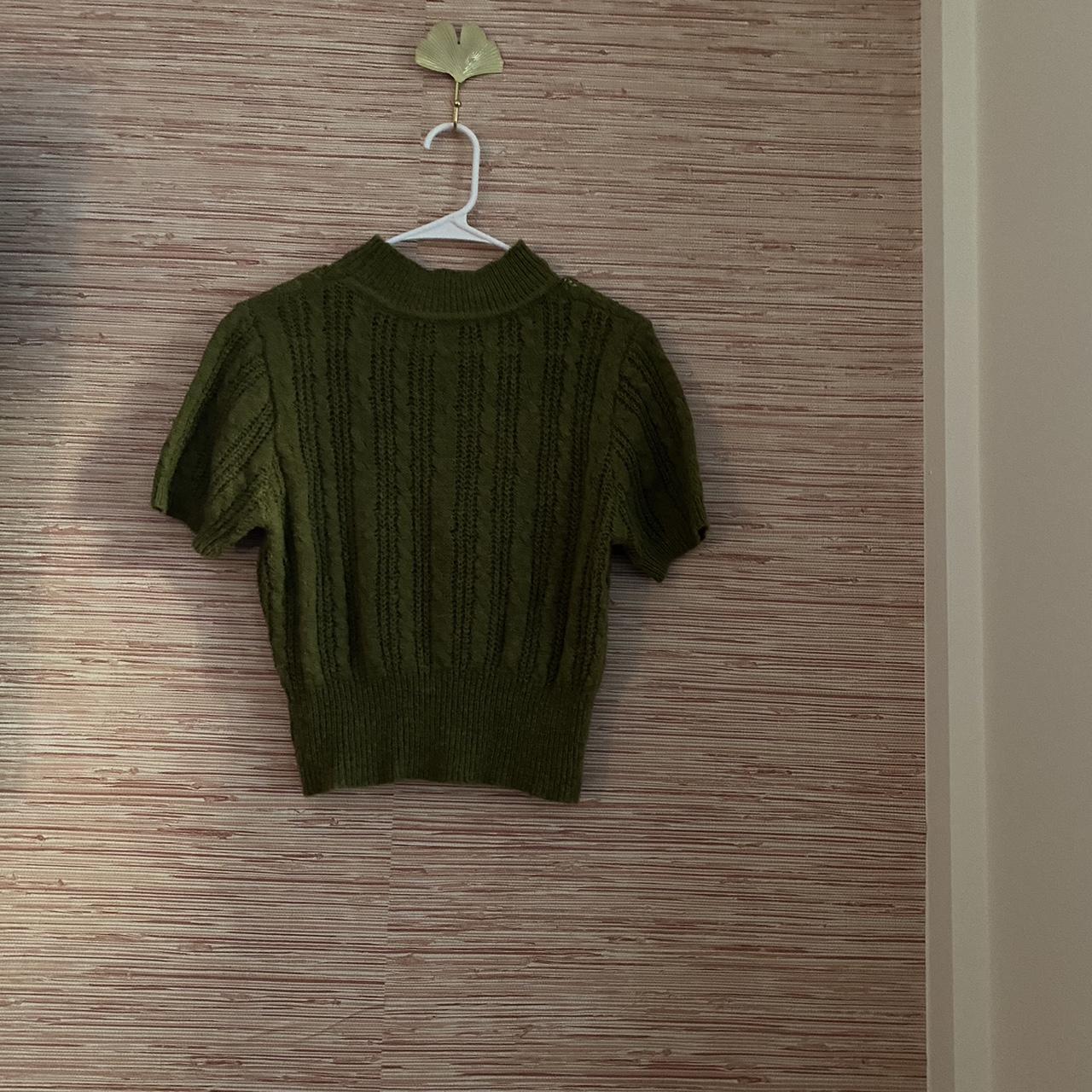 Matcha Green Highneck Sweater - definitely gives... - Depop