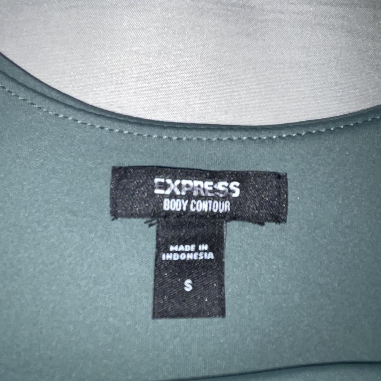 EXPRESS Body-contour Bodysuit in Teal -Never been... - Depop