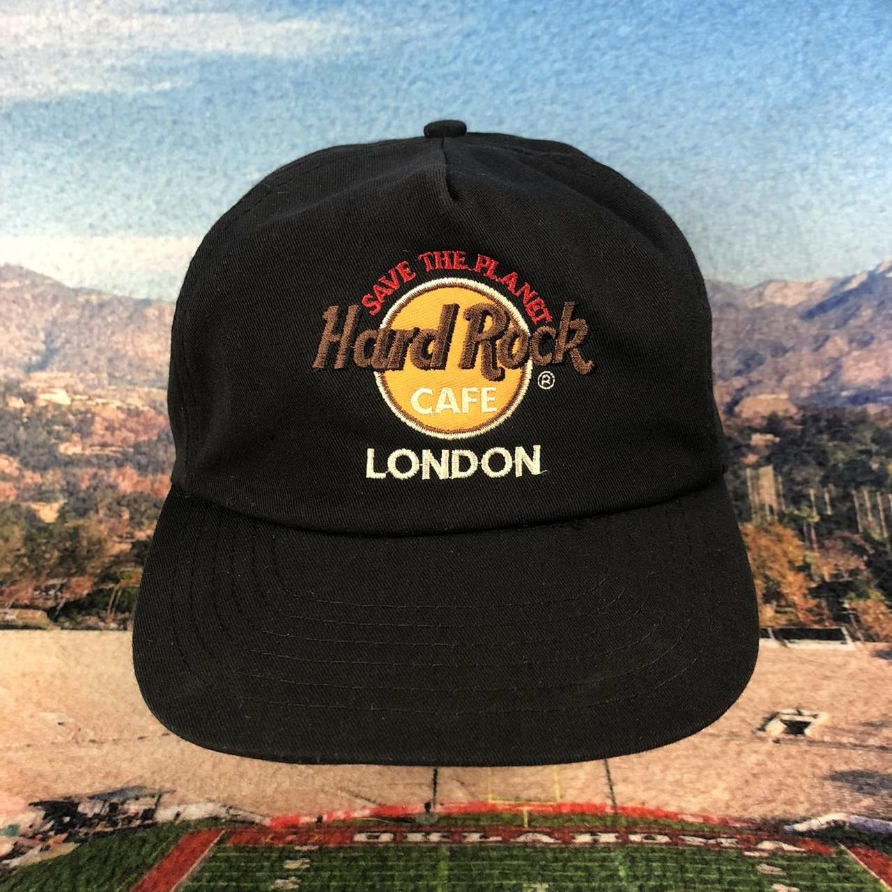 Hard Rock Cafe Men's Black Hat | Depop