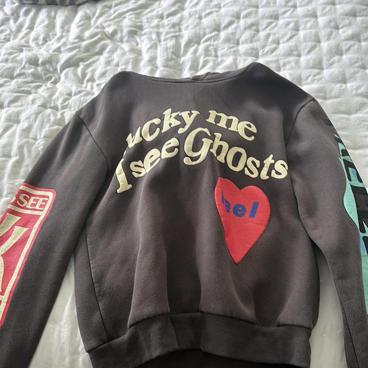 Lucky me i see ghosts hoodie - Depop