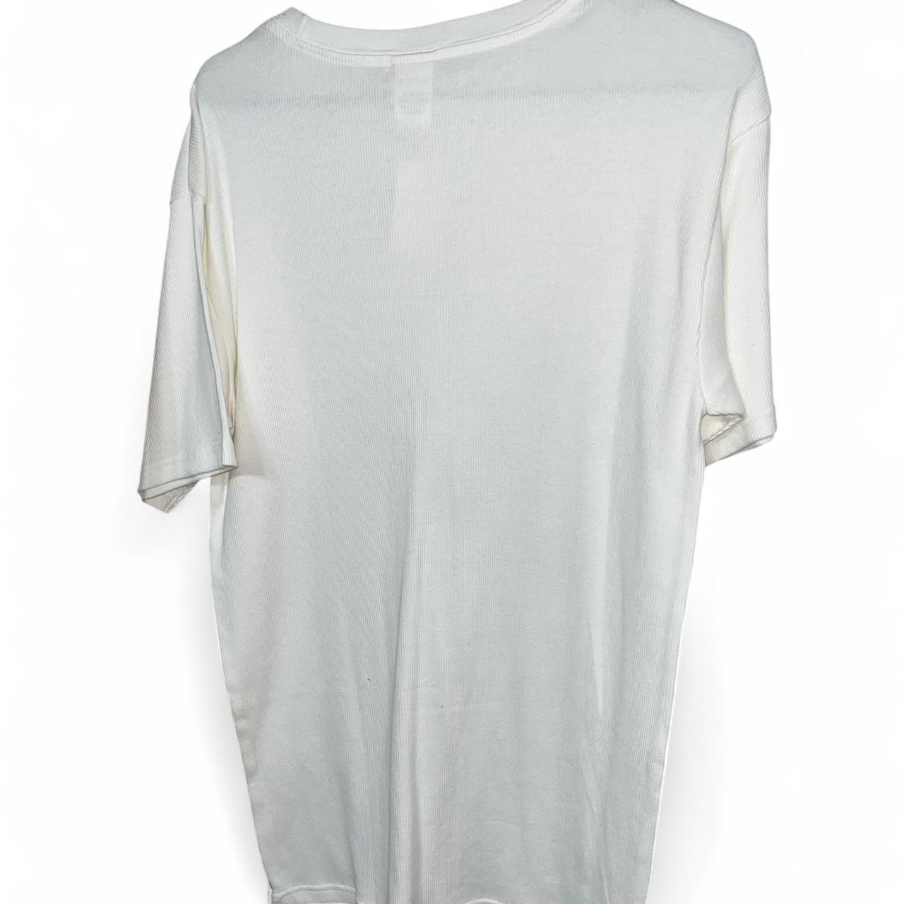 Vintage White Foot Locker ribbed short sleeve... | Depop