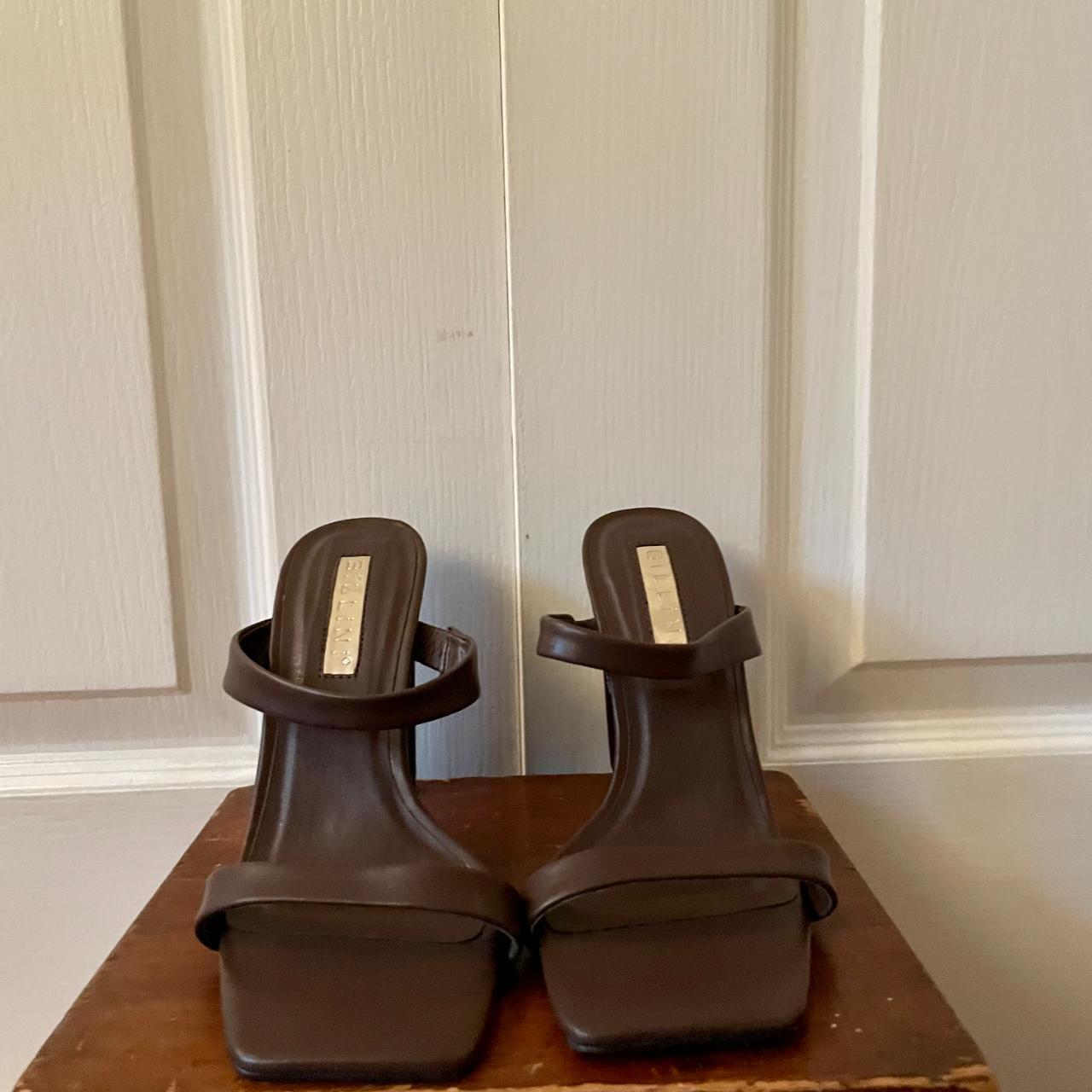 Chocolate Billini Block Heel never worn about... | Depop