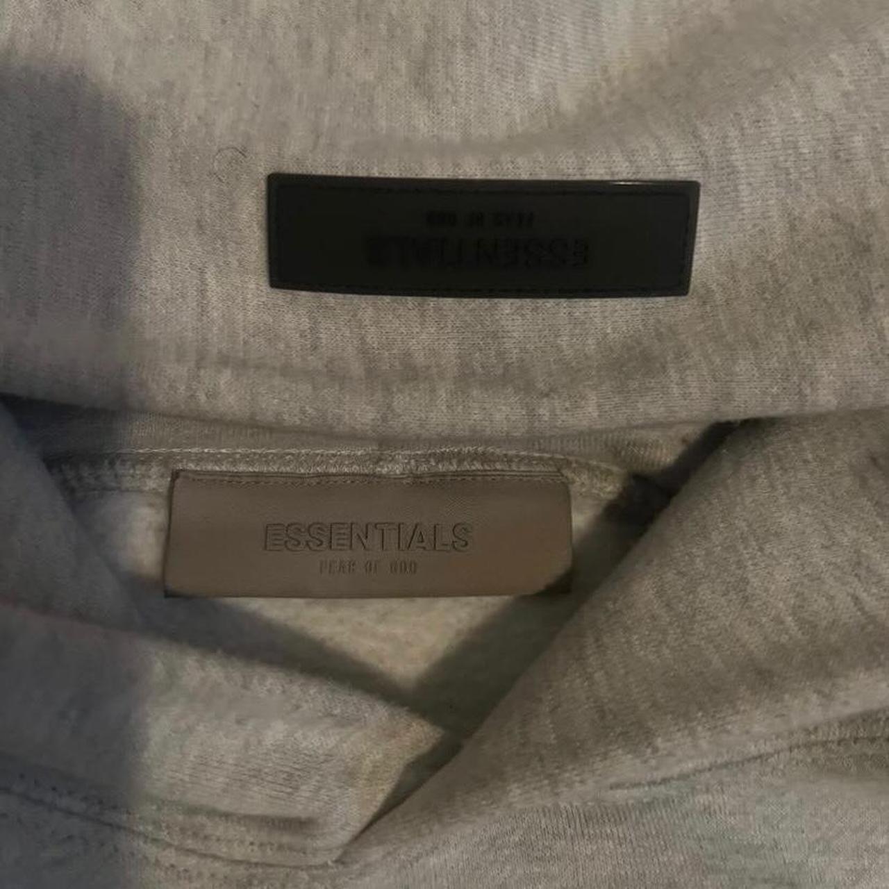 Light Grey “ Essentials “ Hoodie. 100% Authentic... - Depop