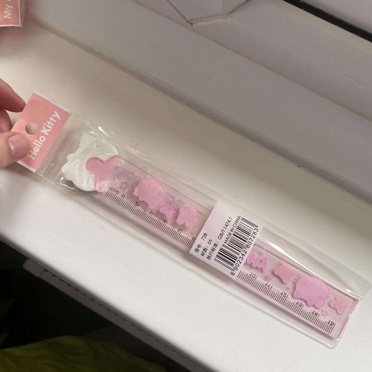 Hello kitty cute pink ruler 15cm Brand new - Depop