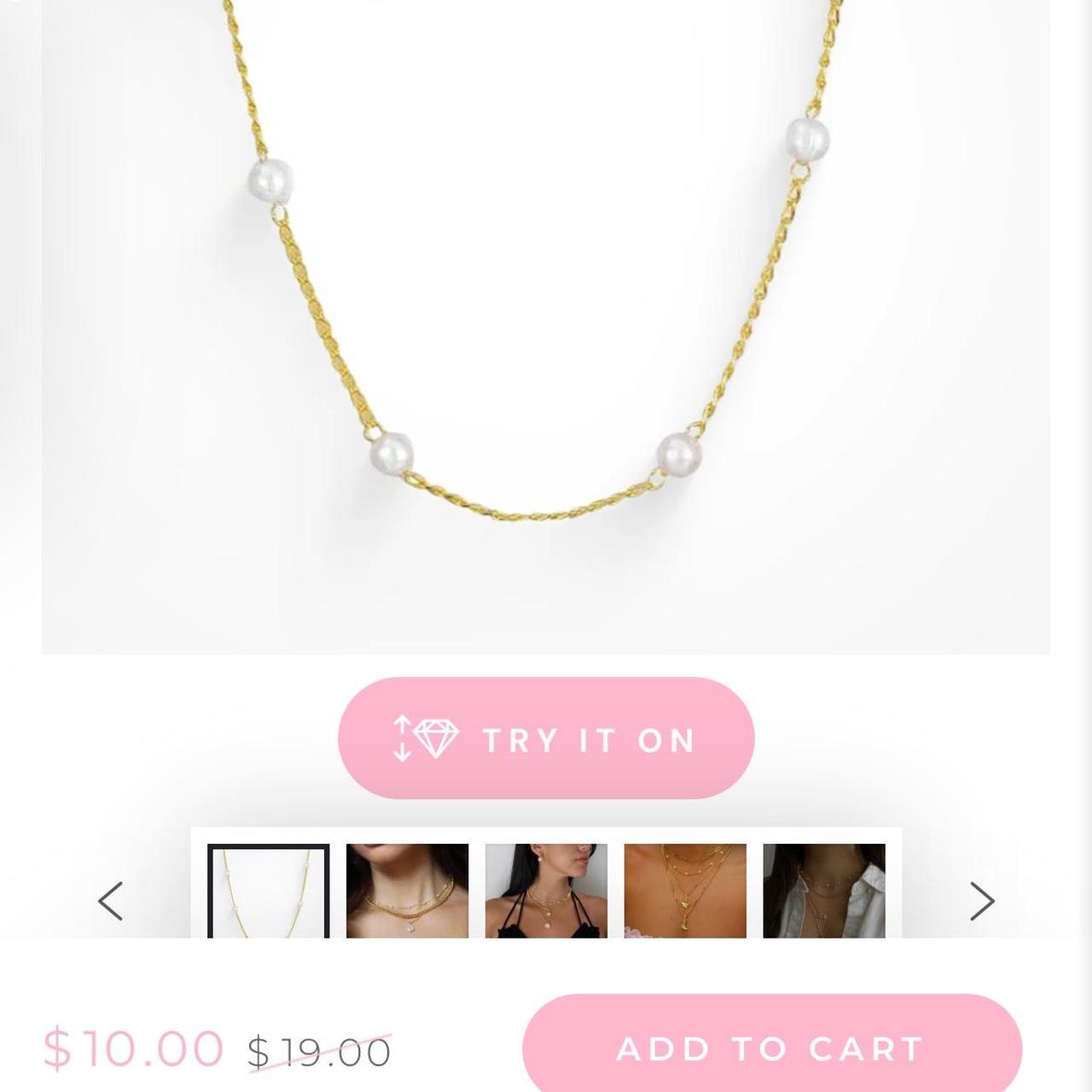 EVRY JEWELS Gold Lover Girl Necklace 🦢 $10 on... - Depop