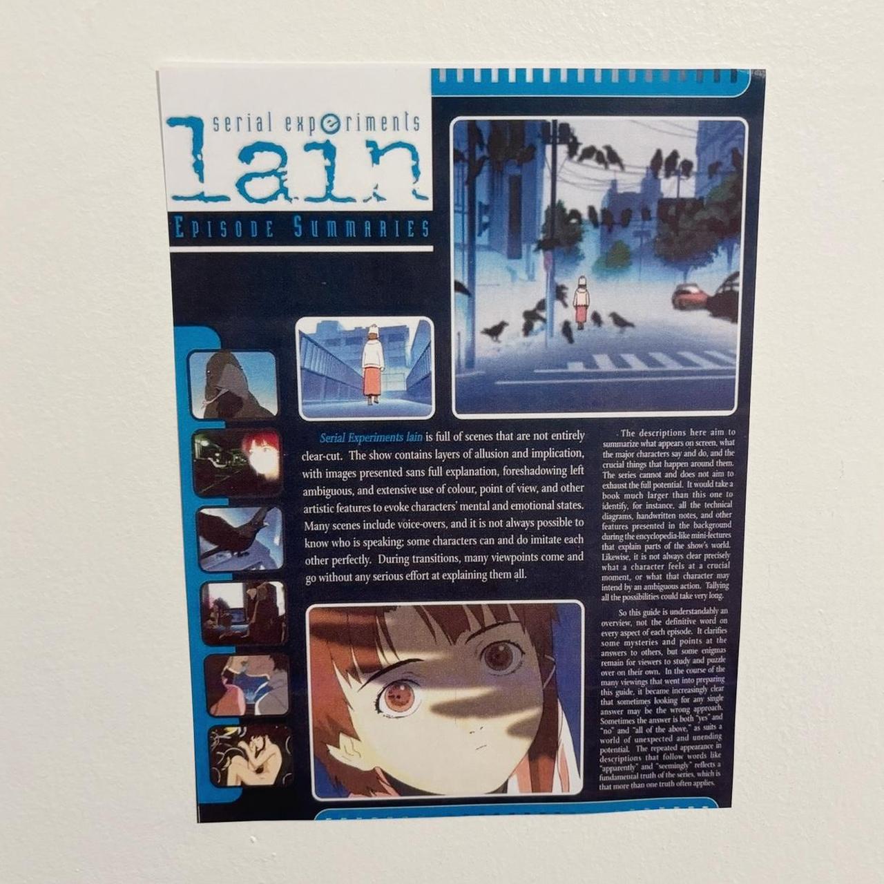 Serial experiments lain !. Anime poster... - Depop