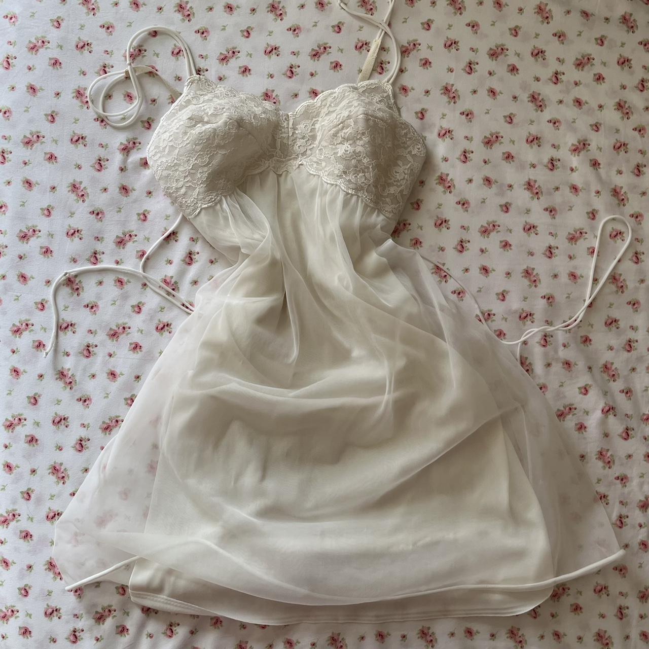 Victoria's Secret Women's White Dress | Depop