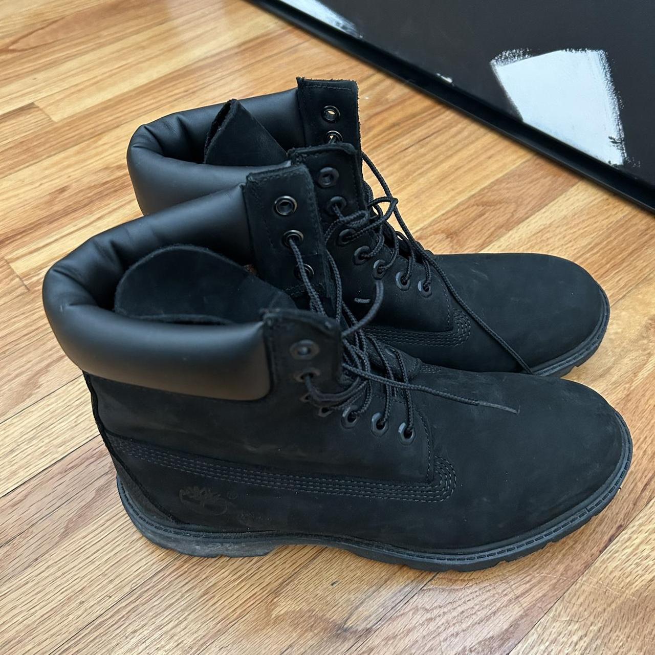 6 Inch Black Nubuck Suede Timberland Boots Men’s 8... - Depop