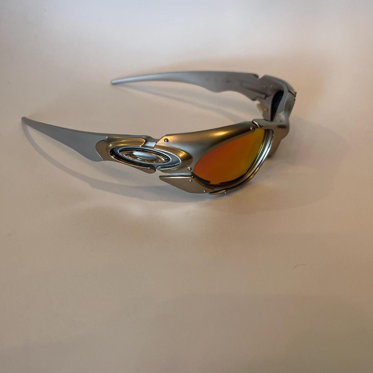 Vintage Retro Oakley Sunglasses Metal Y2k 10/10... - Depop