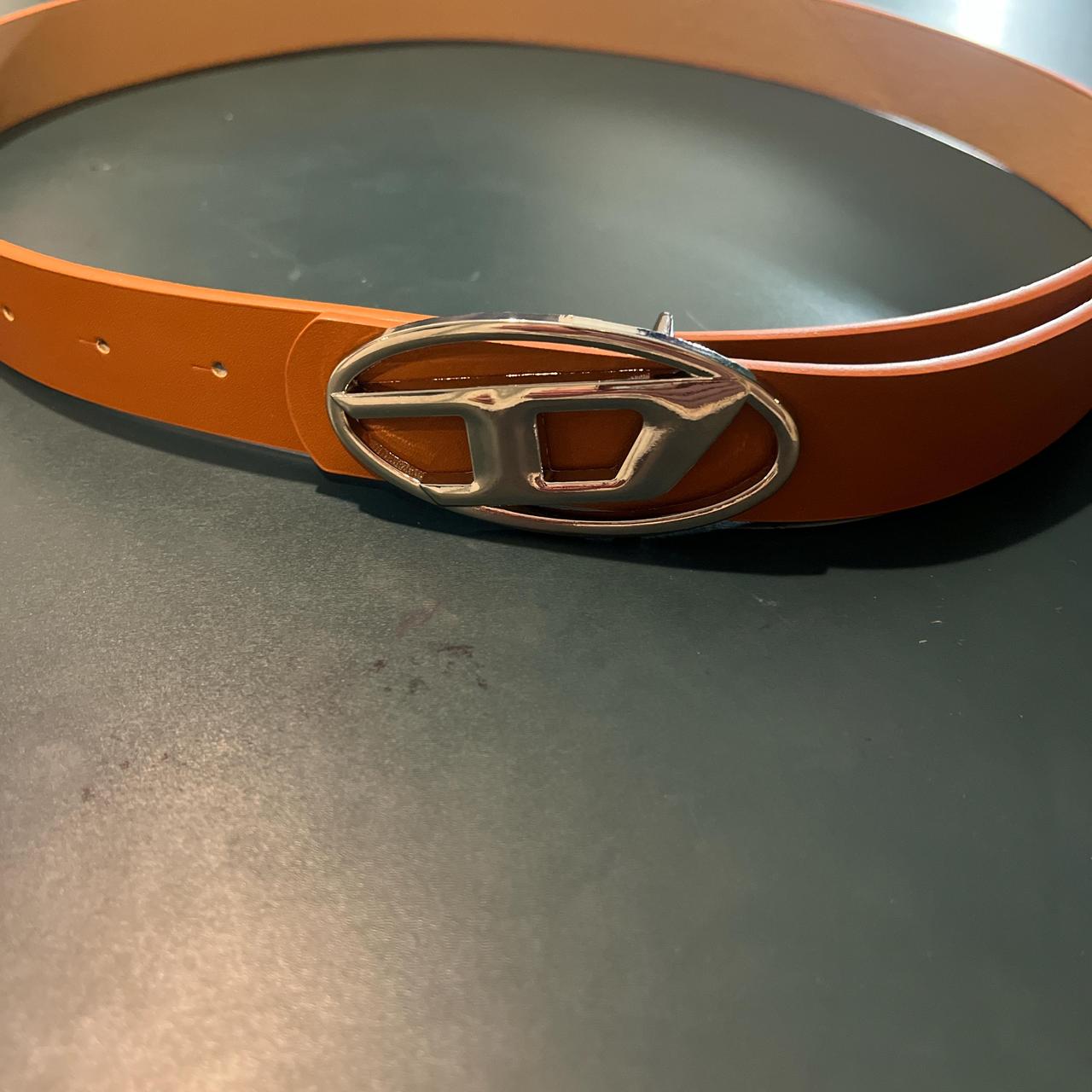 Diesel D Logo Belt Brown Woman’s Belt like new... - Depop