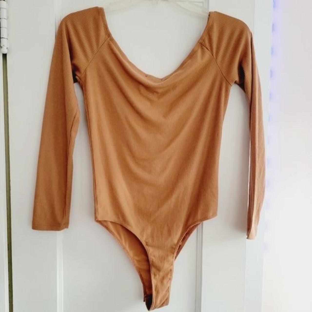 Women's Tan Bodysuit | Depop