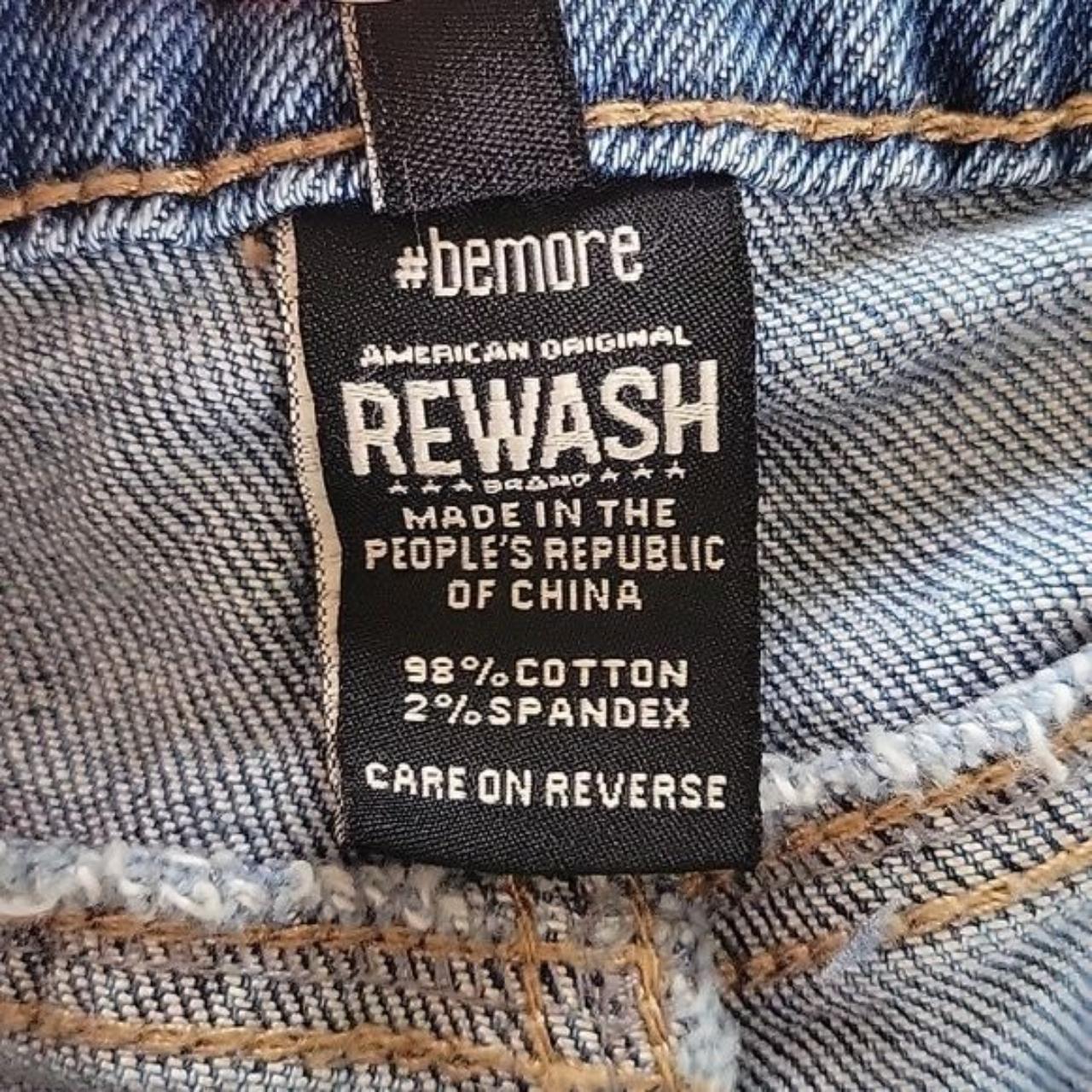 Rewash Brand Distressed Super High Rise Mom Jean... - Depop