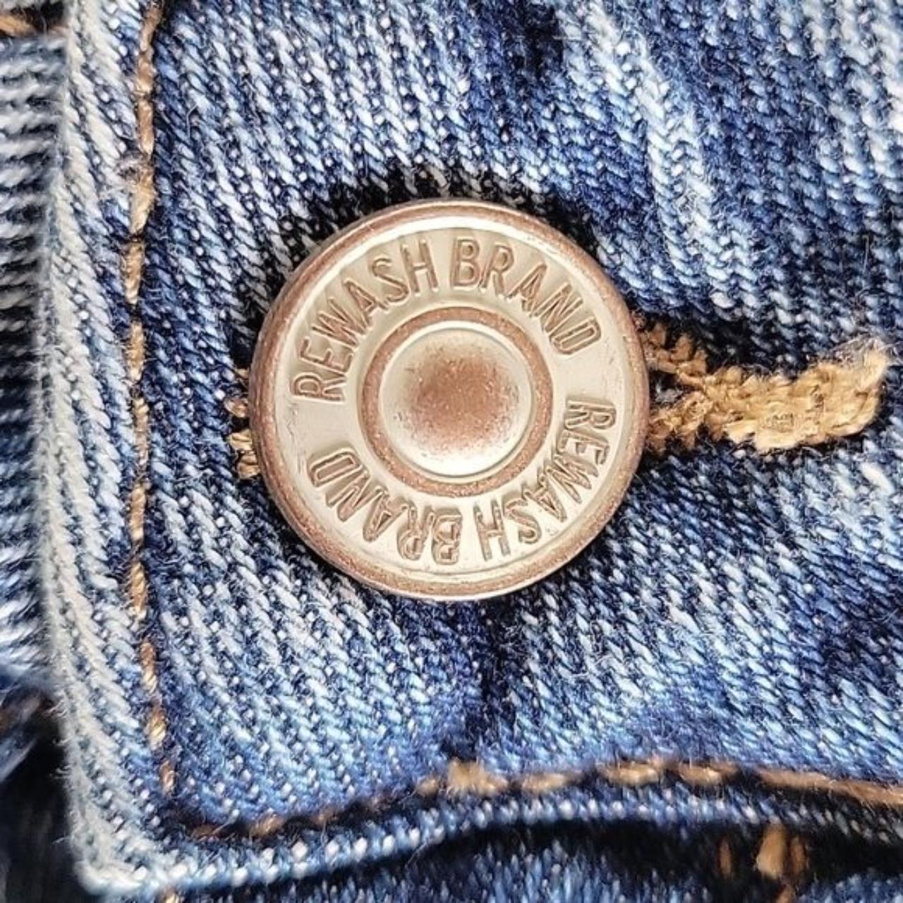 Rewash Brand Distressed Super High Rise Mom Jean... - Depop