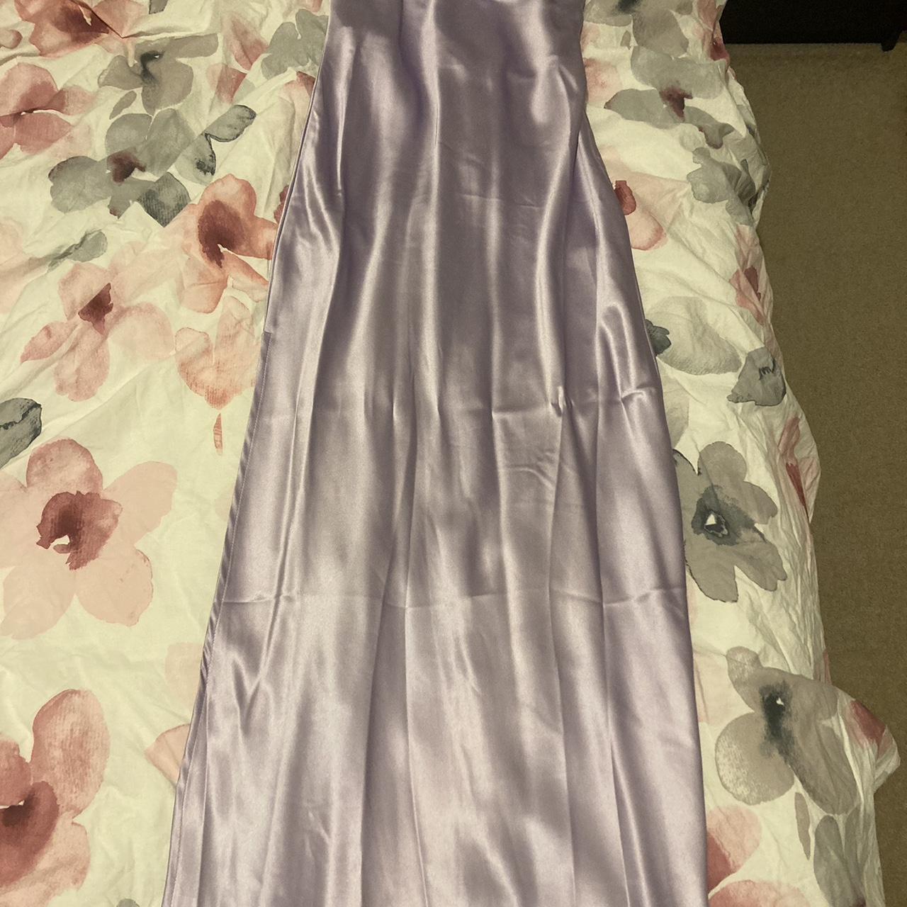 Lilac satin dress from Dazie/the iconic, size 6,... - Depop