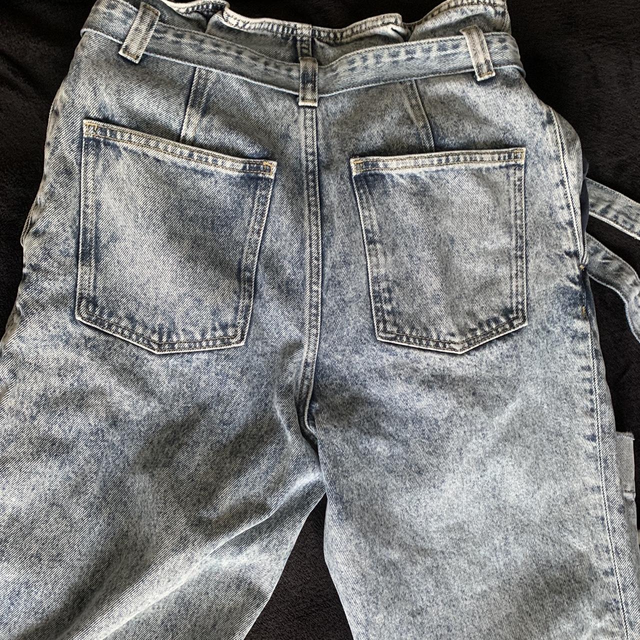 Unique Vintage jeans Cute frill at waist area... - Depop