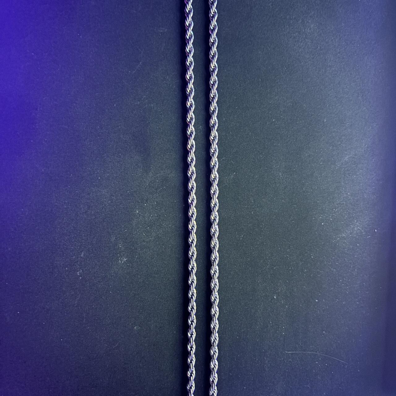 24 inch silver rope chain #streetwearjewellery | Depop