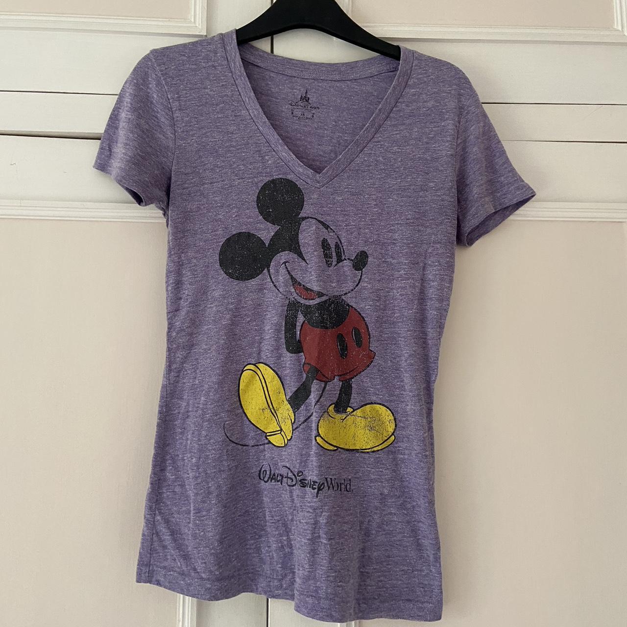 Lilac Mickey Mouse T shirt from Disneyworld Florida... - Depop