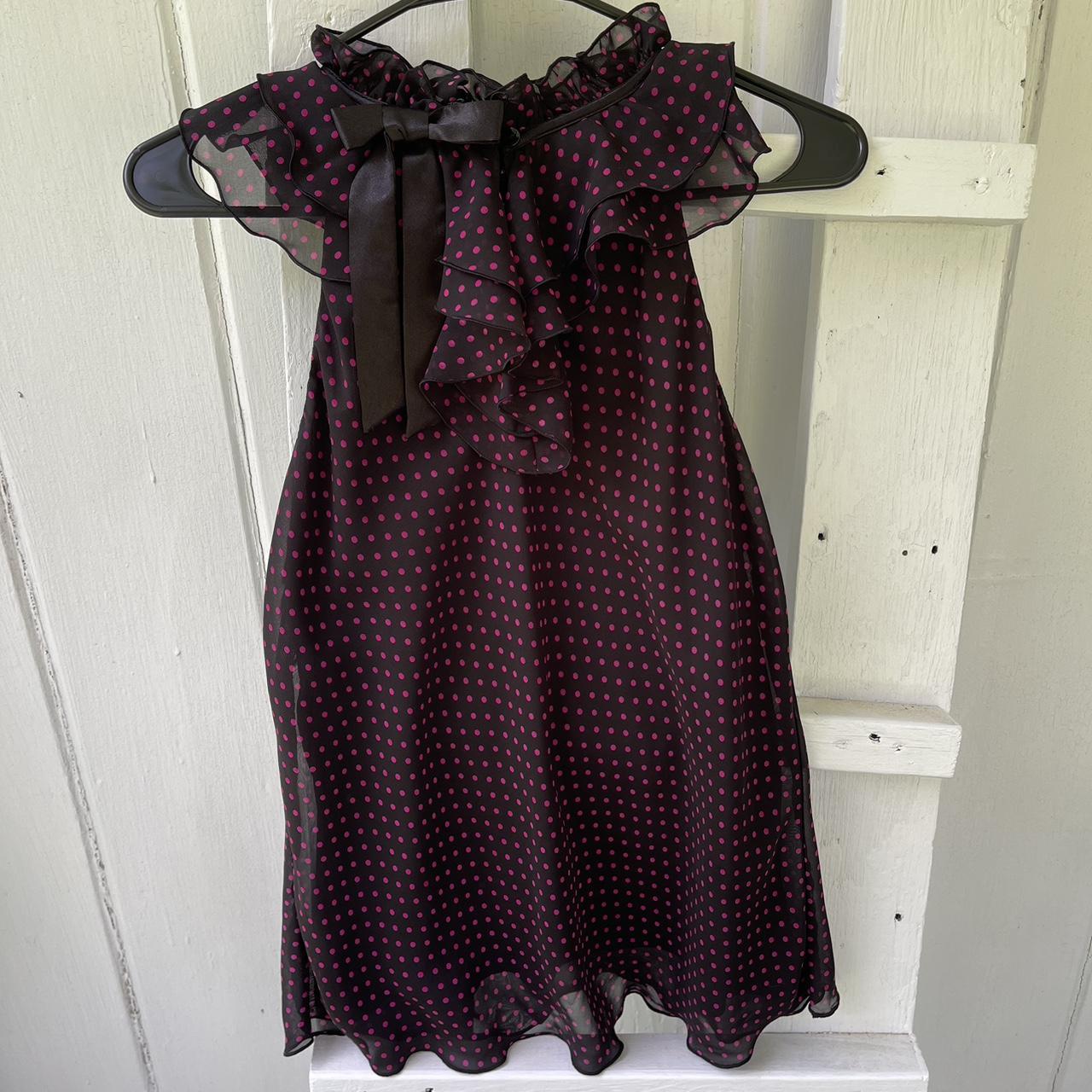 Here a lovely goth top Has cute little bow up near... - Depop