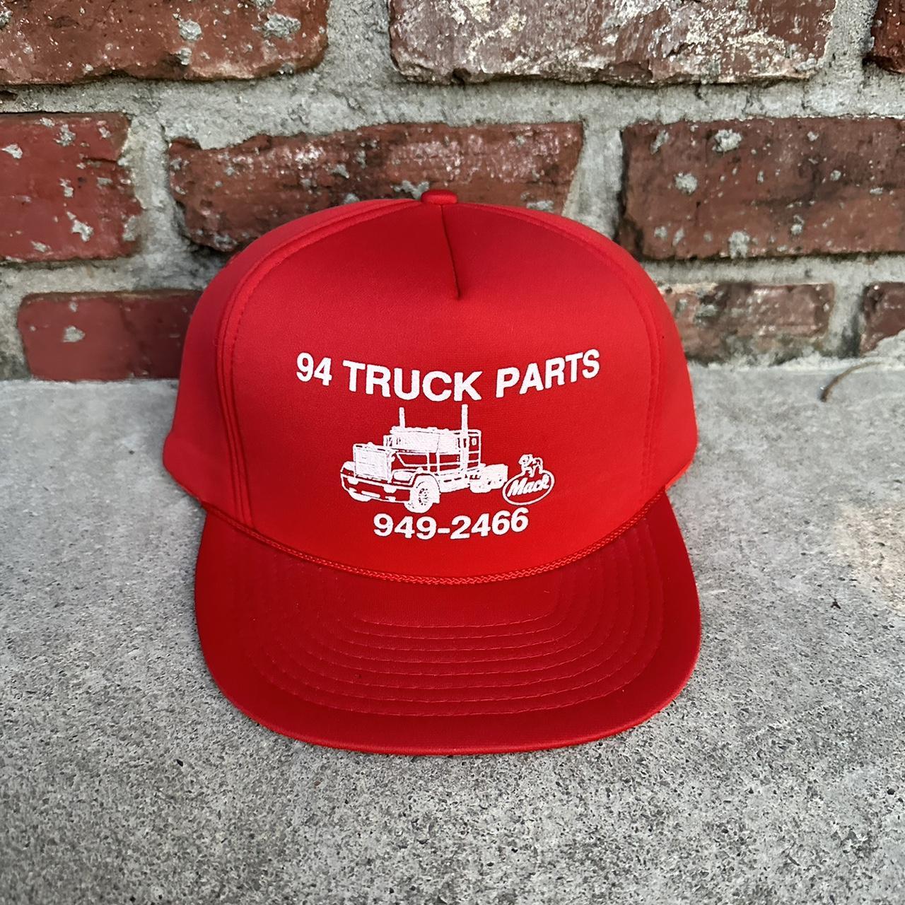 Vintage Trucker Mack Truck Parts Hat Excellent... | Depop