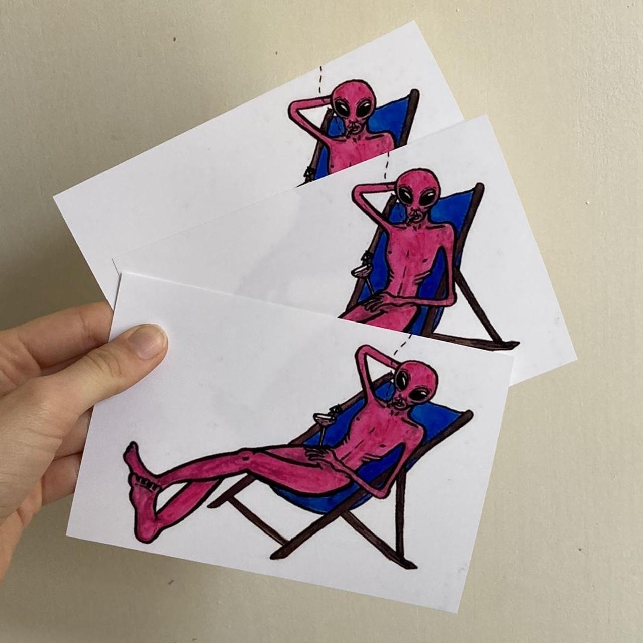 ‘Indulgence’ Art print by yours truly! 👽 I’m super... - Depop