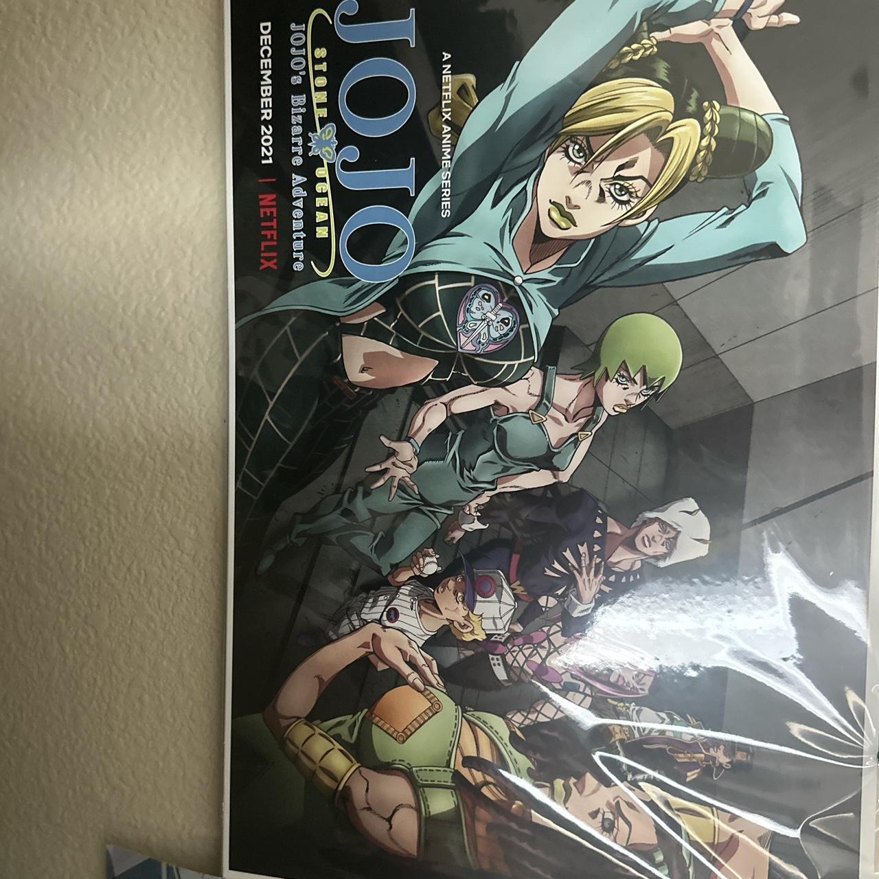 Jojos bizarre adventure Stone ocean poster - Depop