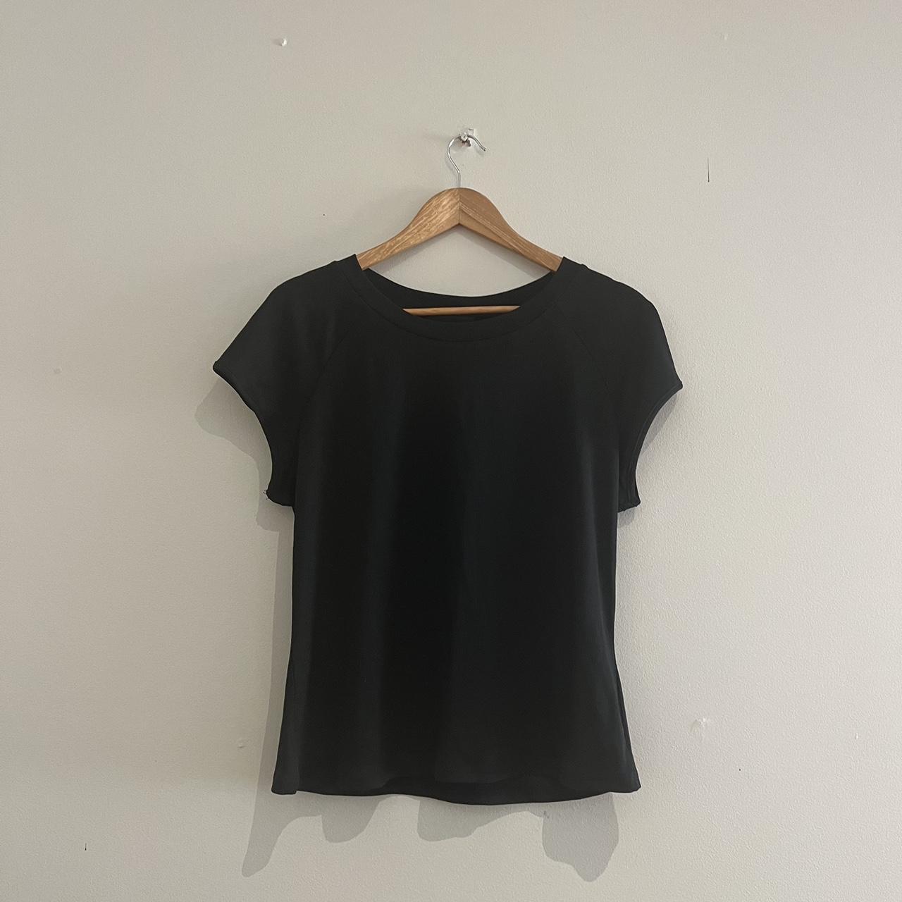 ribbed fitted t-shirt → size: 0xl → colour: black →... - Depop