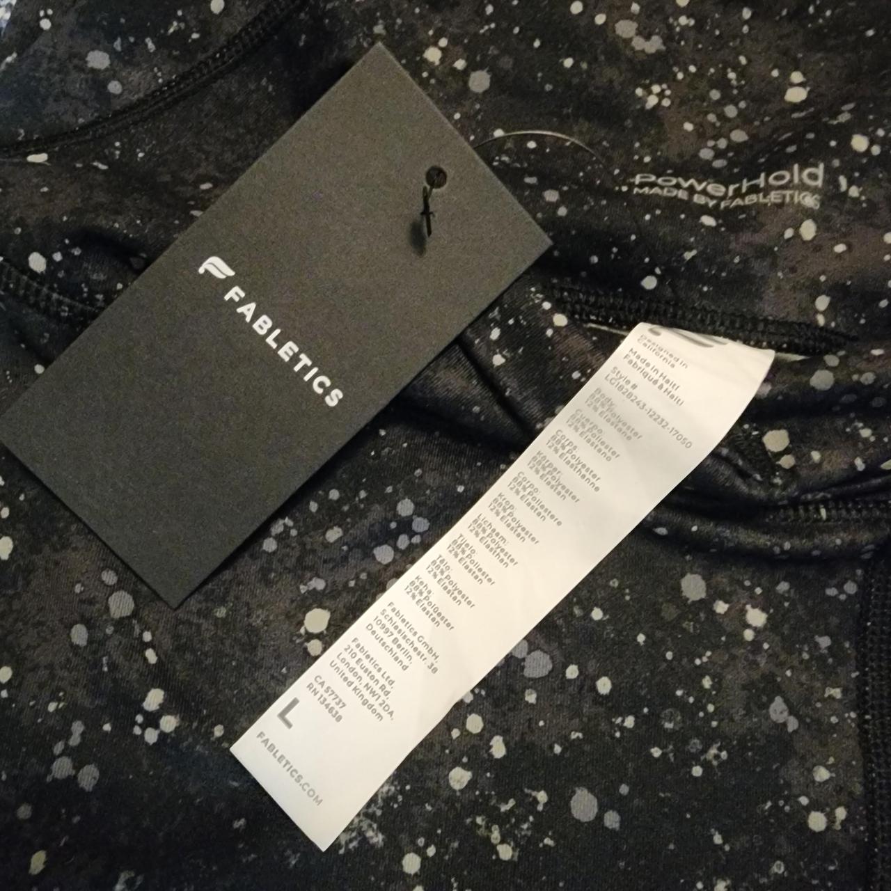 Black and white sparkling pattern Fabletics... | Depop