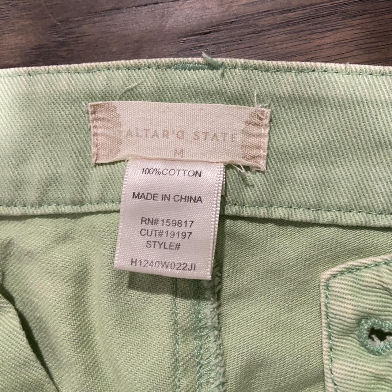 Altar'd State green cargo jeans, Size M fits like a... - Depop