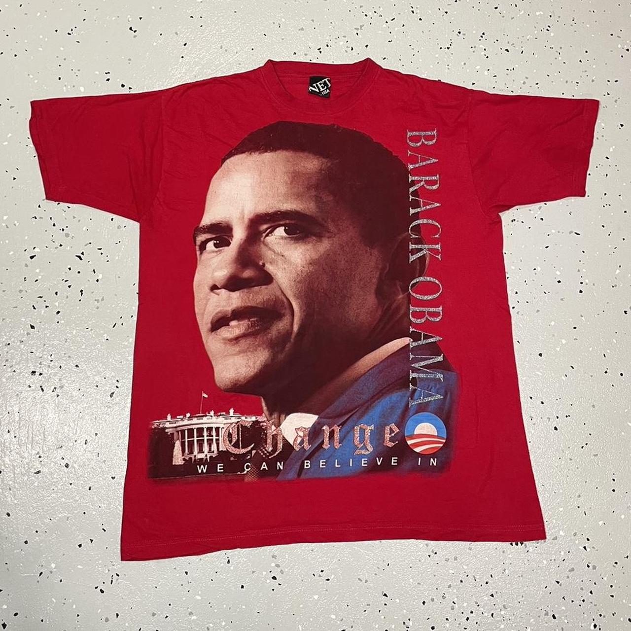 Barack Obama Rap Hip-Hop Graphic T-Shirt Mens... - Depop