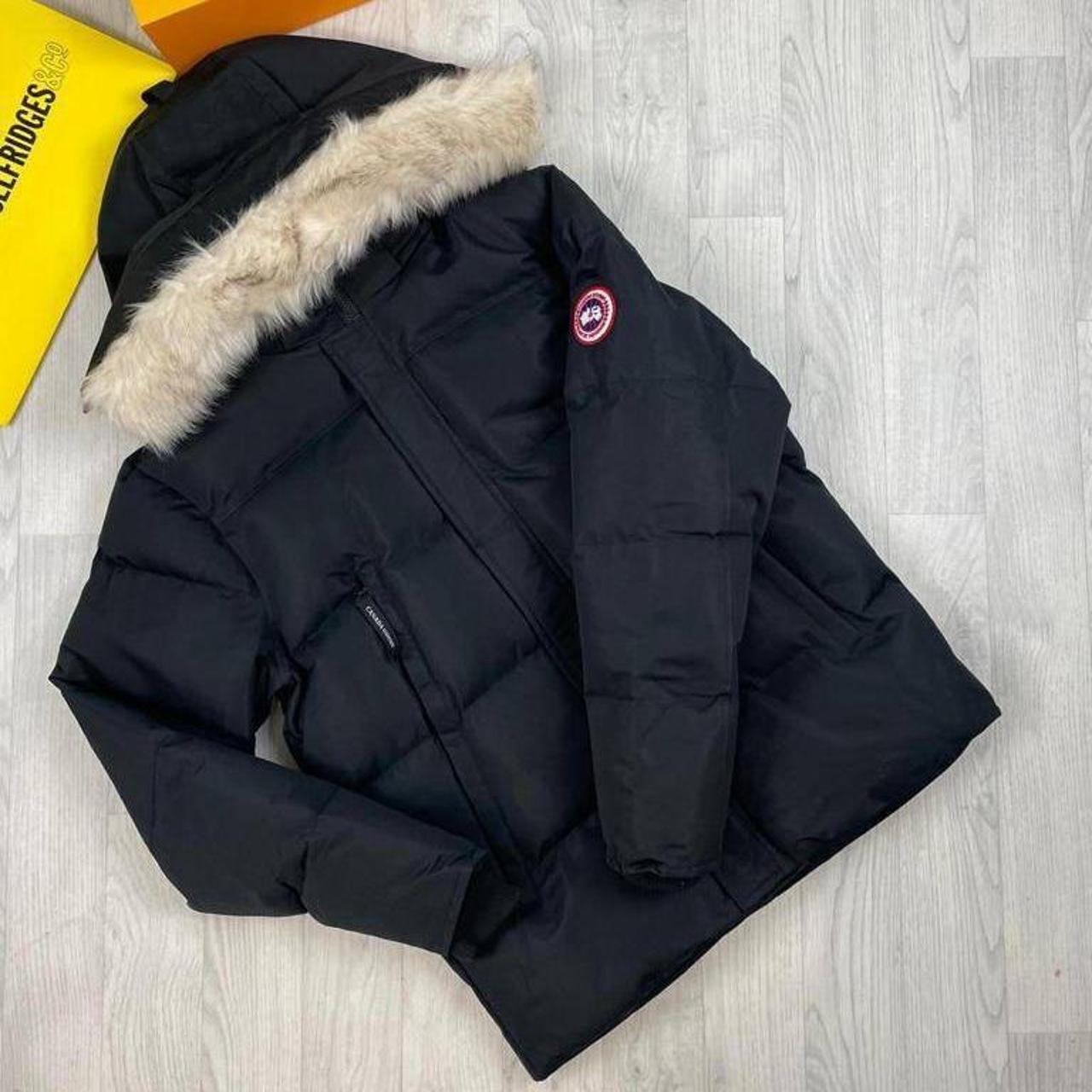 Canada Goose Coat With Fur Hood Small - XXL Black... - Depop