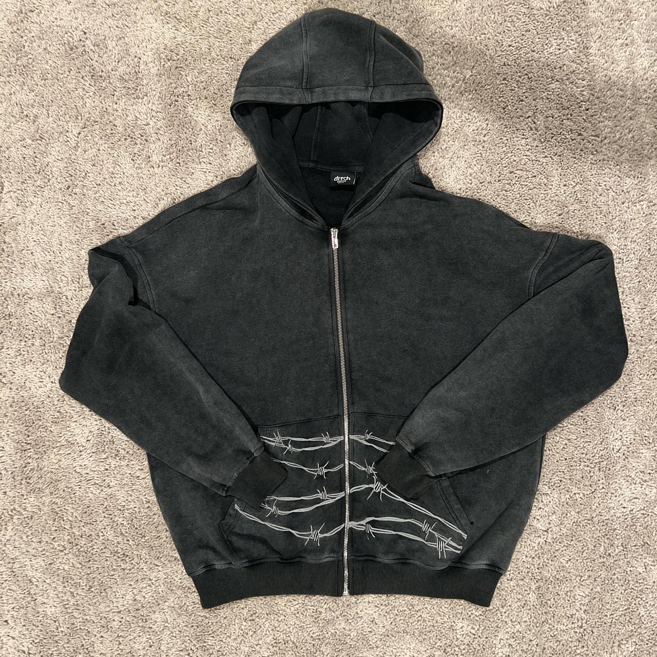 RARE OG Ditch.La barbed wire zipup less than 80... | Depop