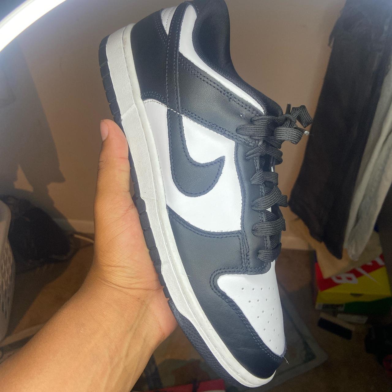 Nike Dunk Low Panda trainers in black and white... | Depop