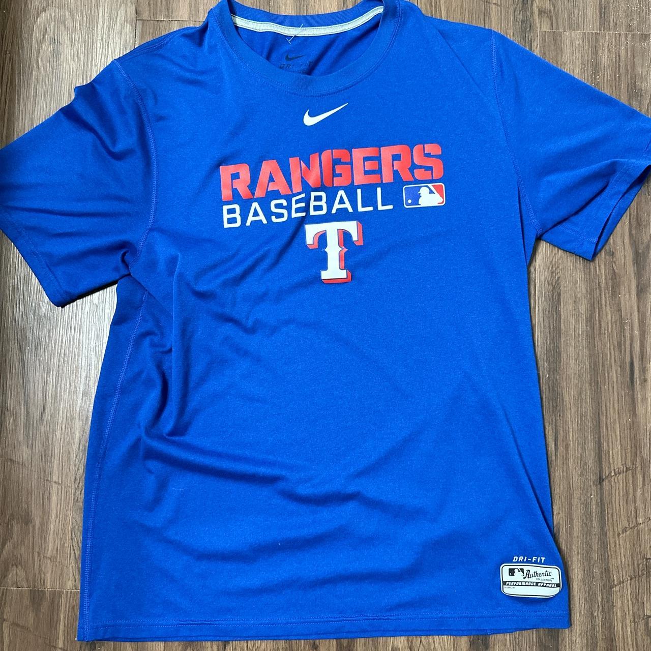 Medium Nike Texas Rangers Men’s T-Shirt - Depop