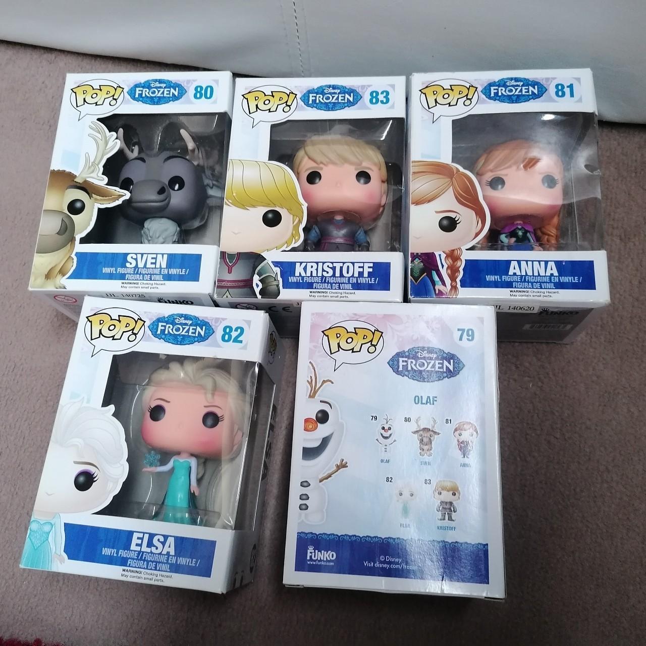 Complete collection of frozen funko pop fugures from... - Depop