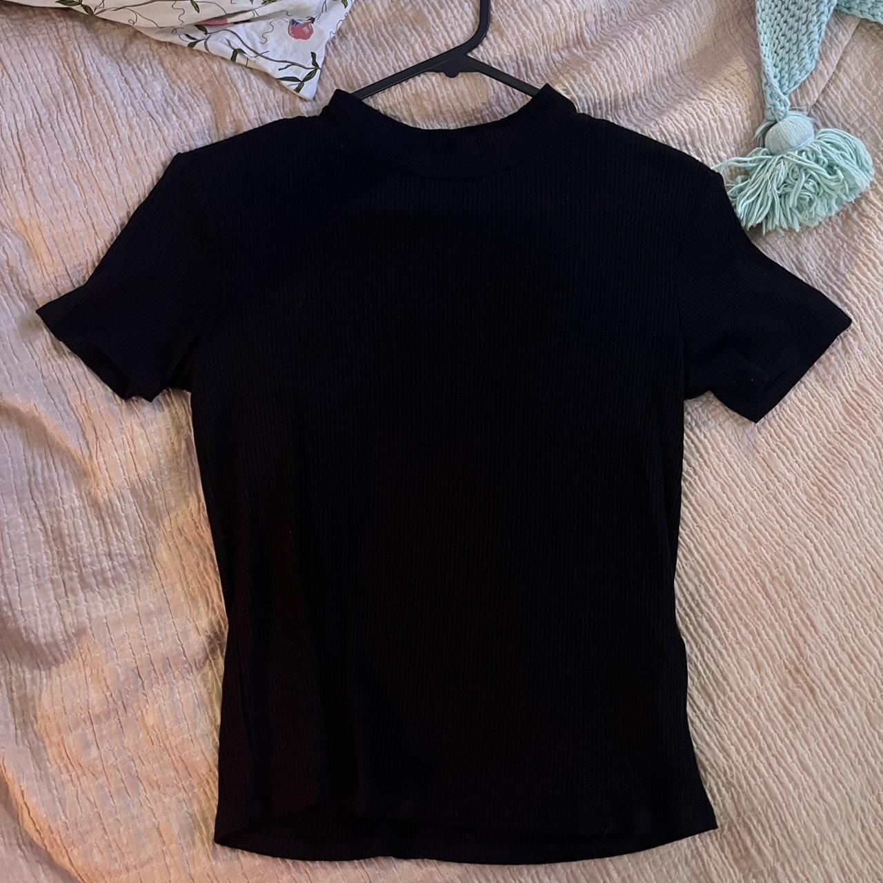 Zara basic black top, size medium :) #glassons... - Depop