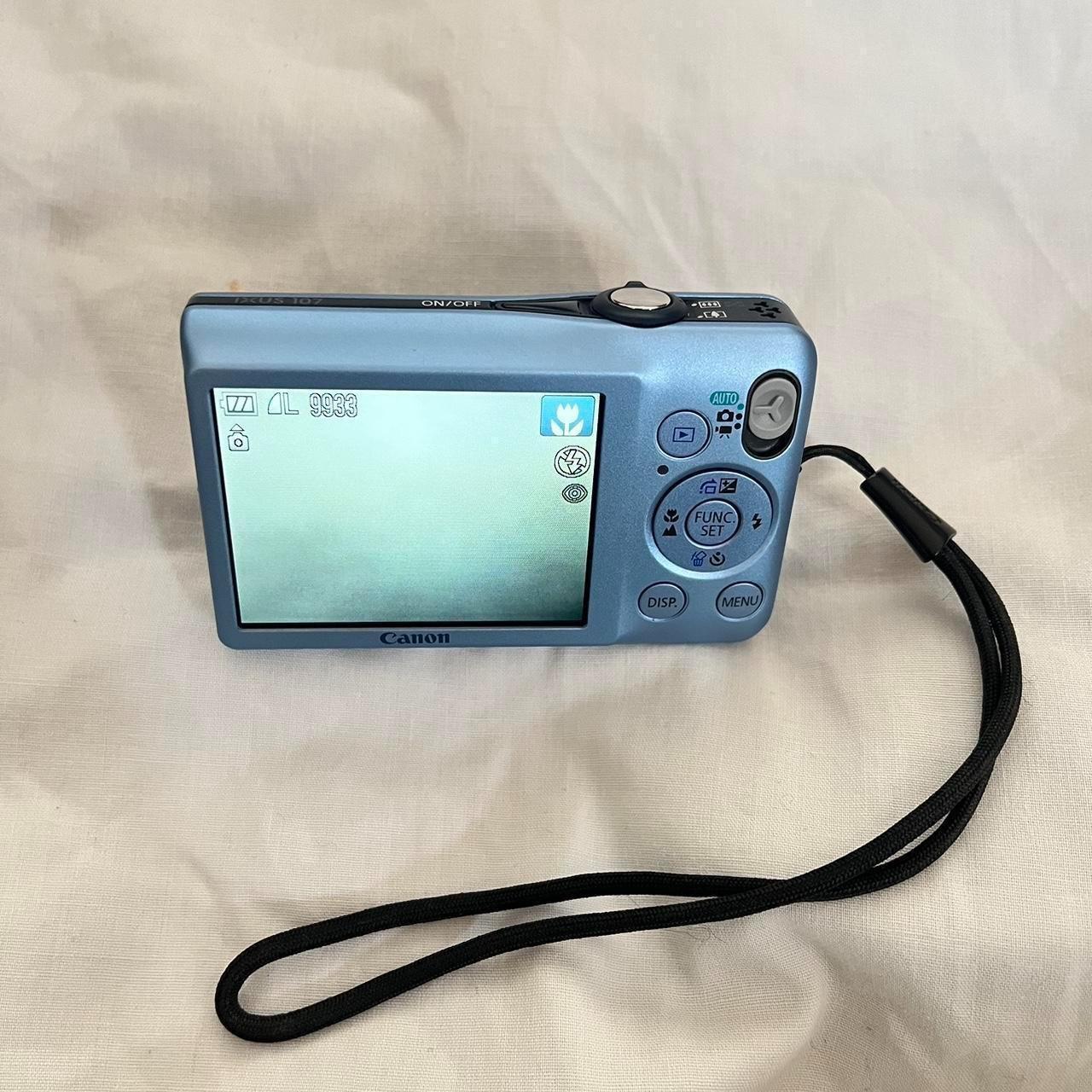 Canon Ixus Digital Camera Digi Cam in baby blue IXUS... - Depop