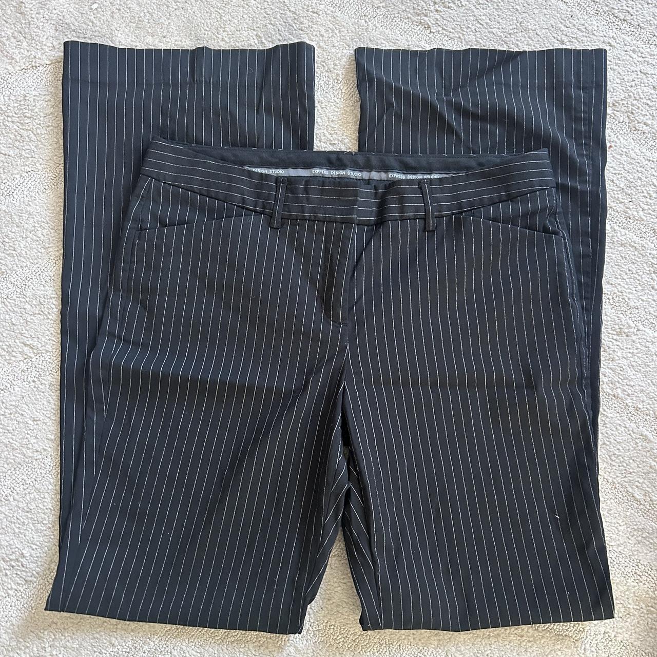2000s low rise pinstripe office siren pants Sooo... | Depop