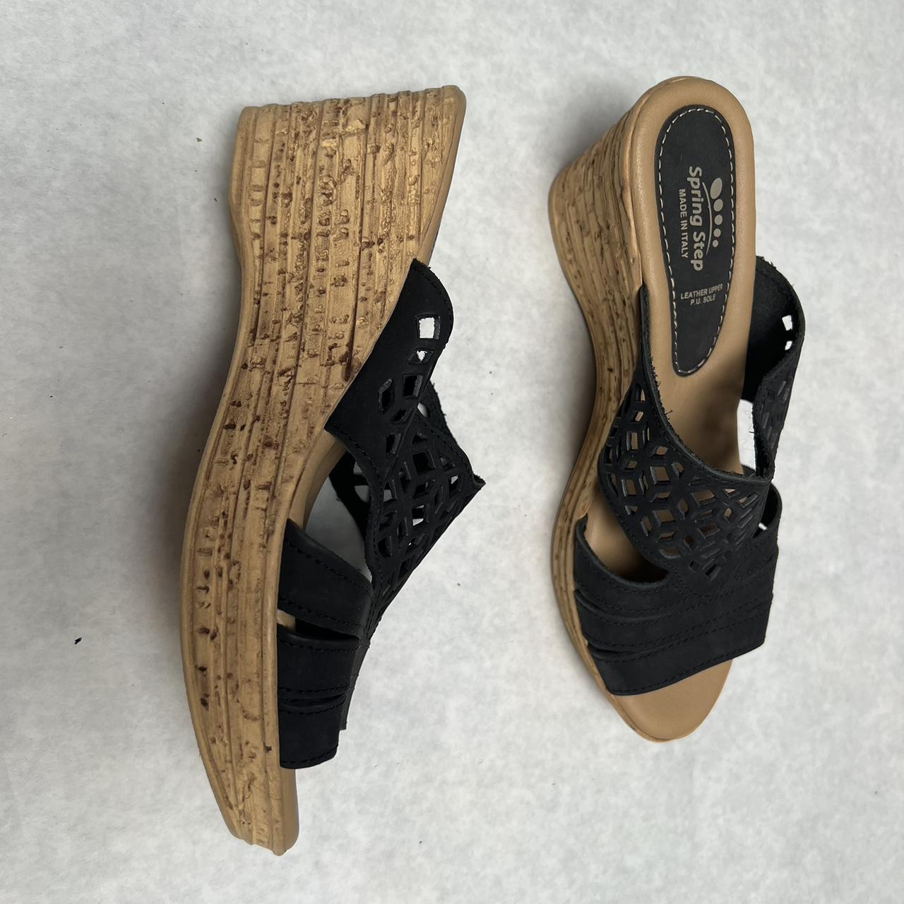 Spring step made in Italy made with Leather Size 8... - Depop