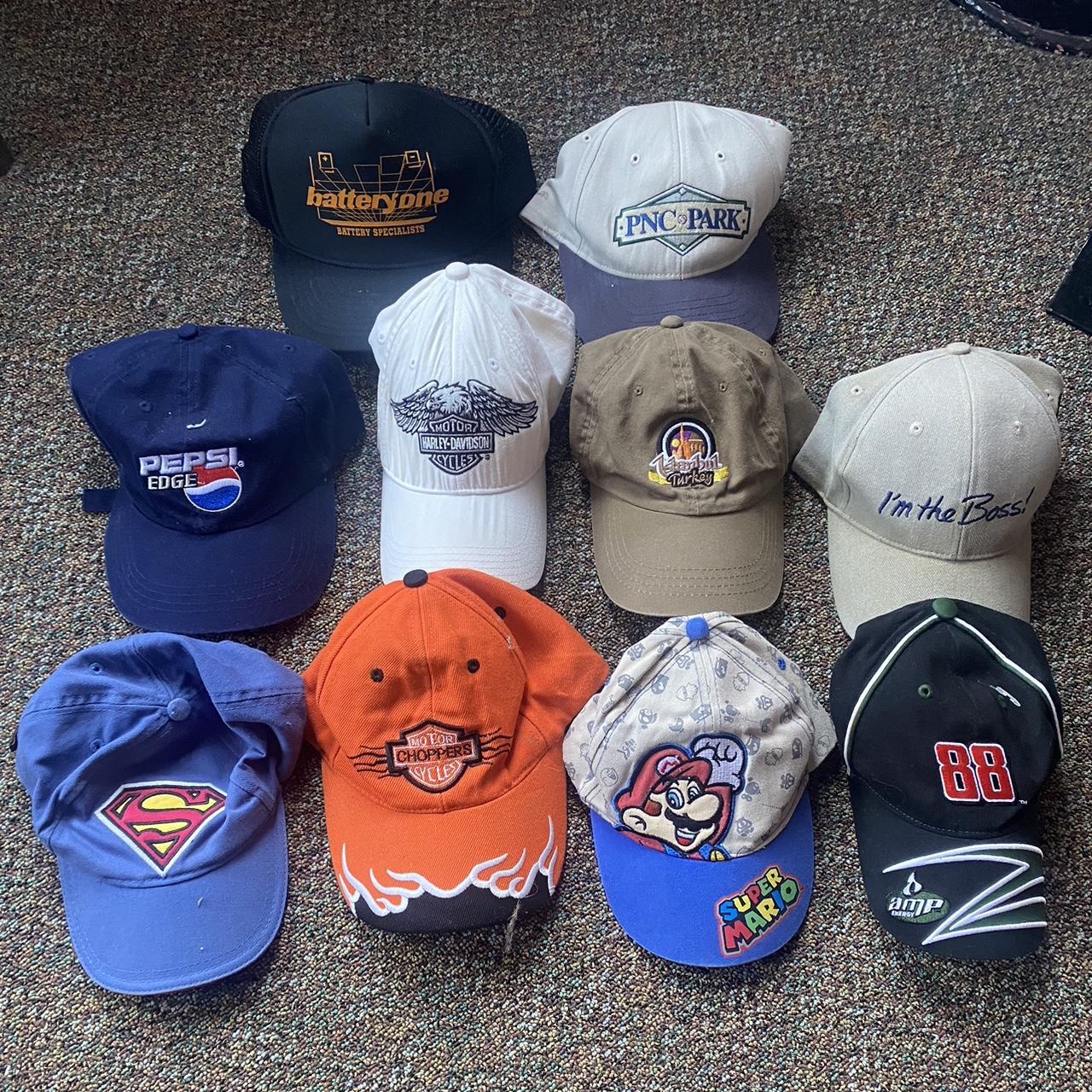 Vintage hat lot of 10 hats! Yes price is for all 10... - Depop