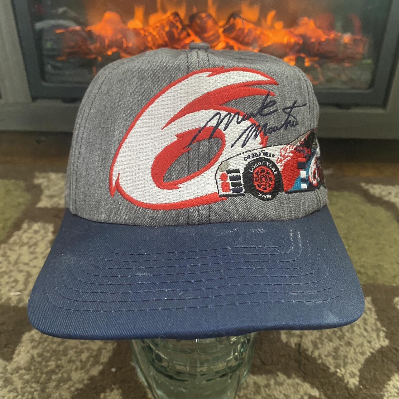 Vintage embroidered nascar race car SnapBack hat... - Depop